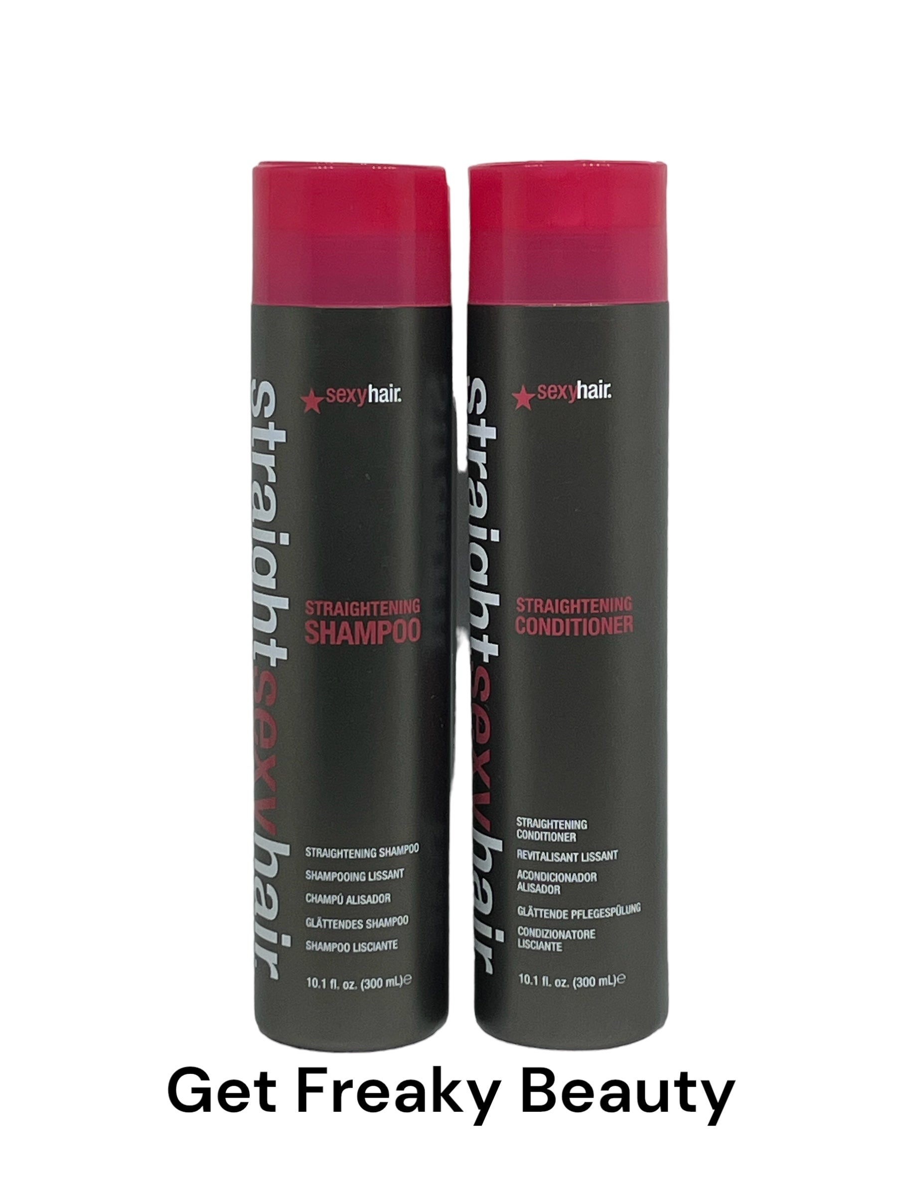 Straight Sexy Hair Straightening Shampoo & Conditioner Duo. 10.1 oz.
