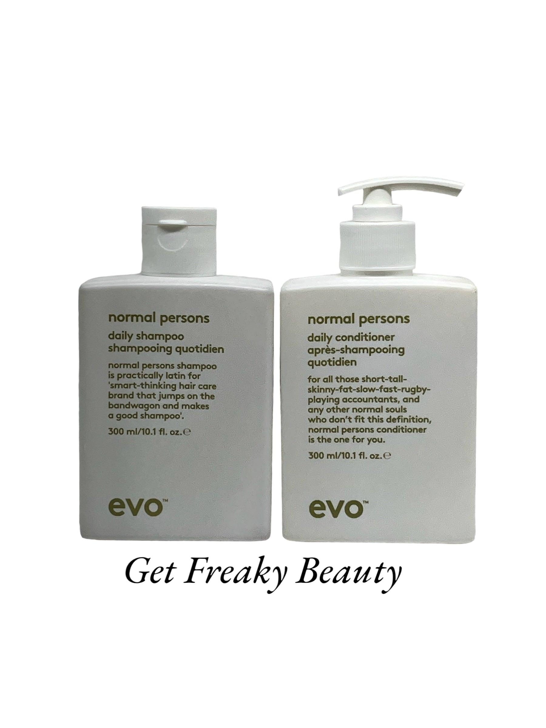 EVO Normal Persons Daily Shampoo & Conditioner Duo. 10.1 oz.
